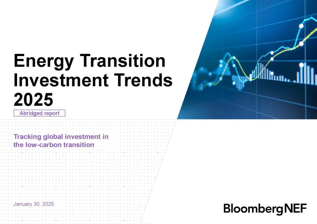 Global Investment in the Energy Transition Exceeded $2 Trillion for the ...